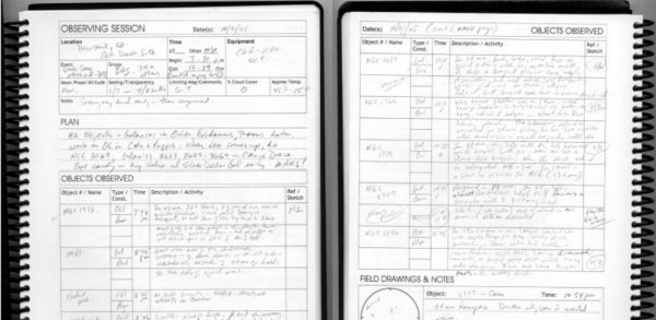 How to keep an astronomy log book - Follow the guide!