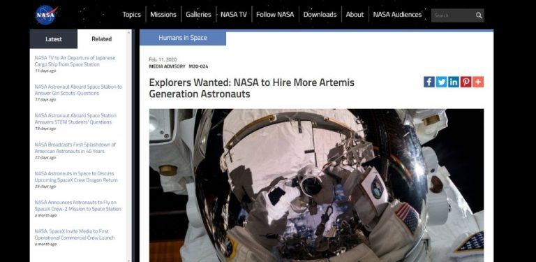 How are NASA astronauts selected?
